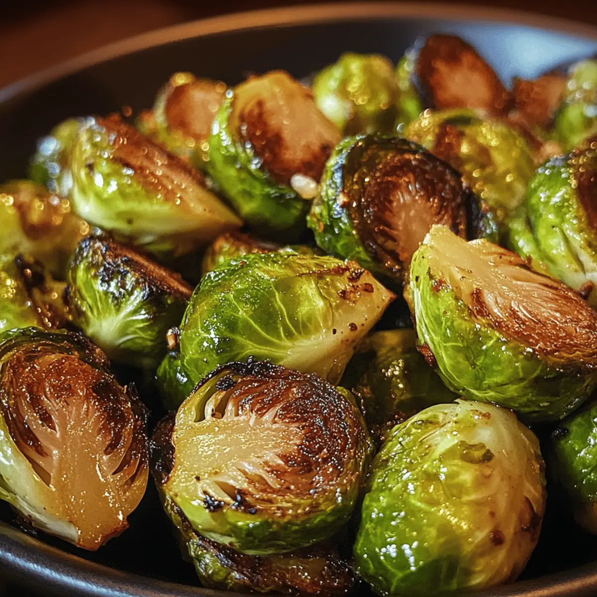 Irresistible Crispy Roasted Brussels Sprouts with Soy Glaze