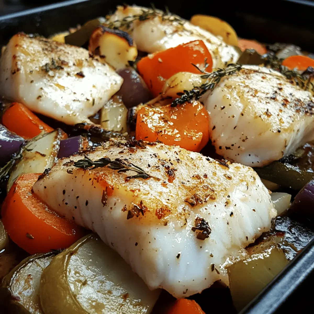 Easy Delicious Baked Hake with Vegetables That Bursts with Flavor