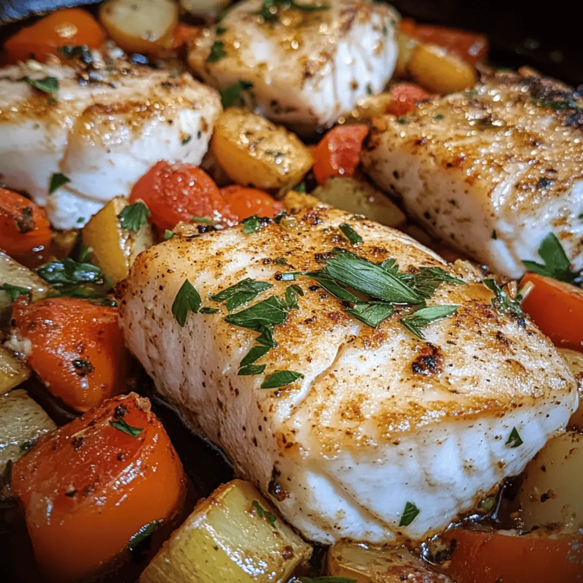 Easy Delicious Baked Hake with Vegetables That Bursts with Flavor