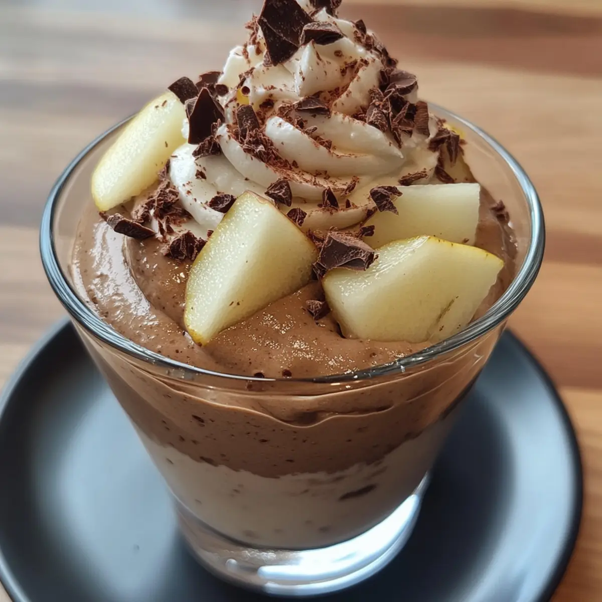 Irresistible Delicious Creamy Swiss Chocolate Pear Mousse Recipe