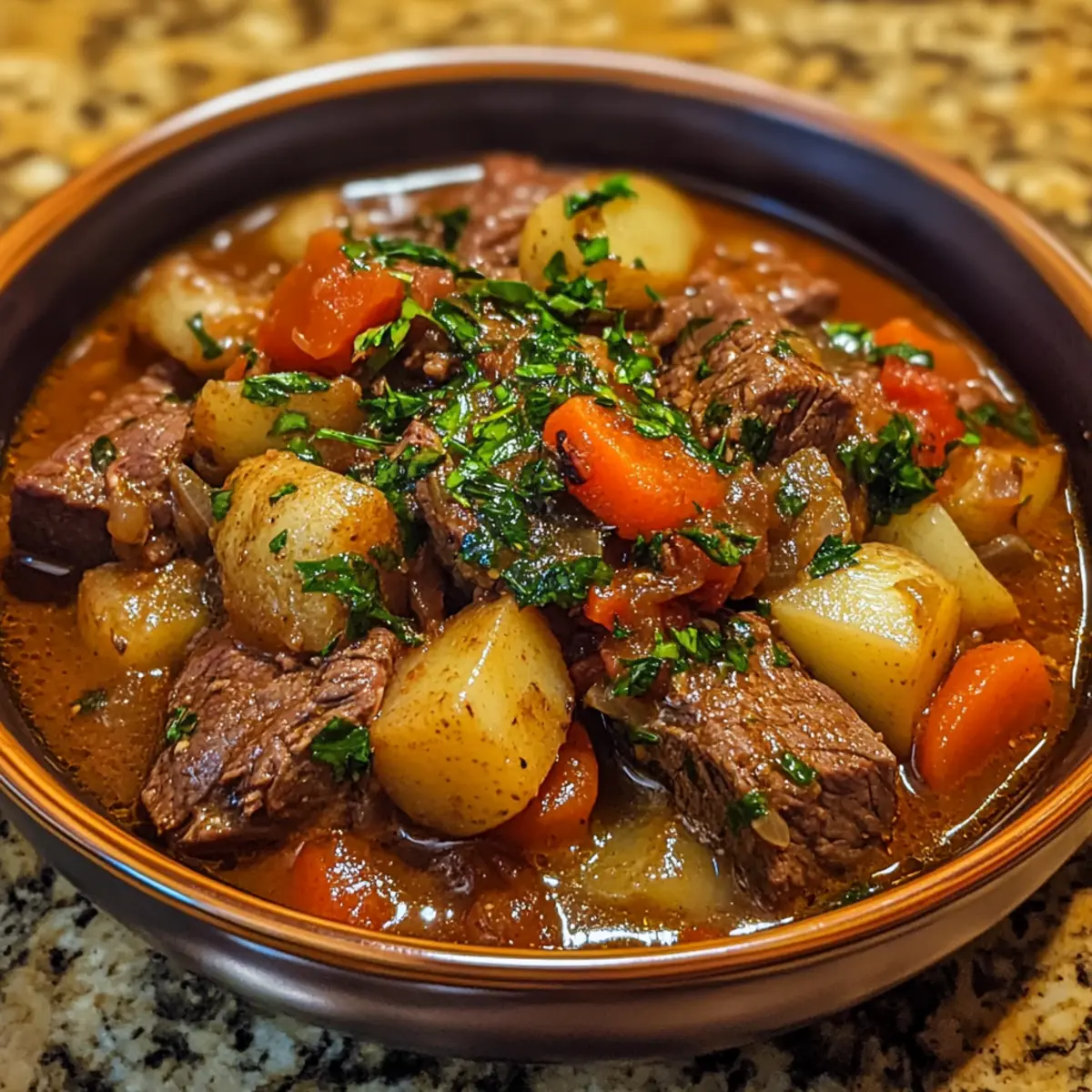The Ultimate Hearty Tuscan Beef and Potato Stew recipe