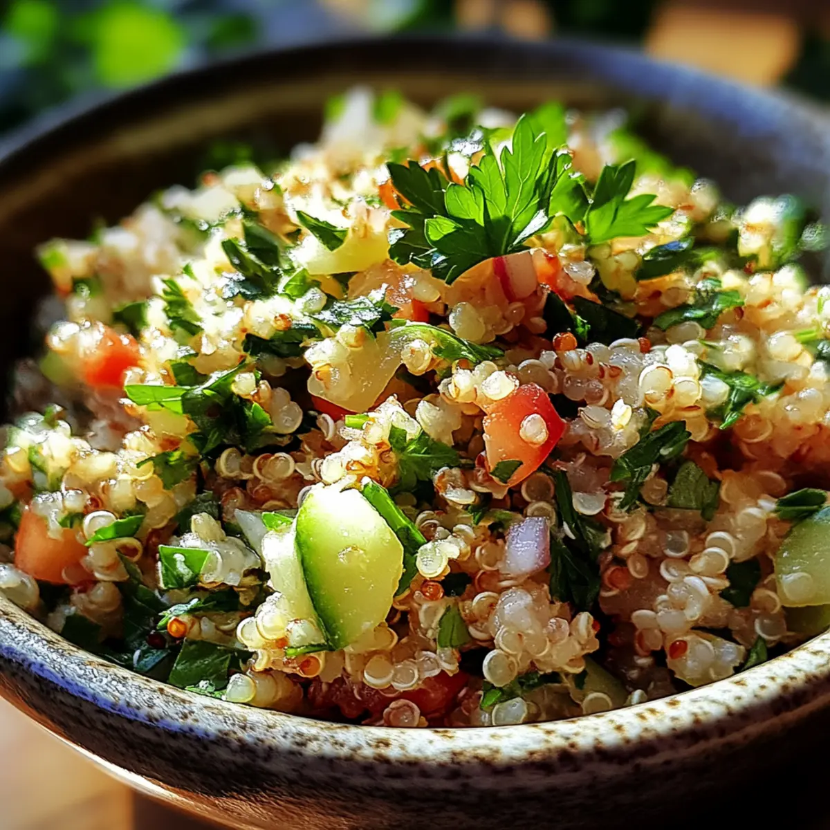 Irresistible Quinoa and Parsley Salad recipe with Zesty Freshness