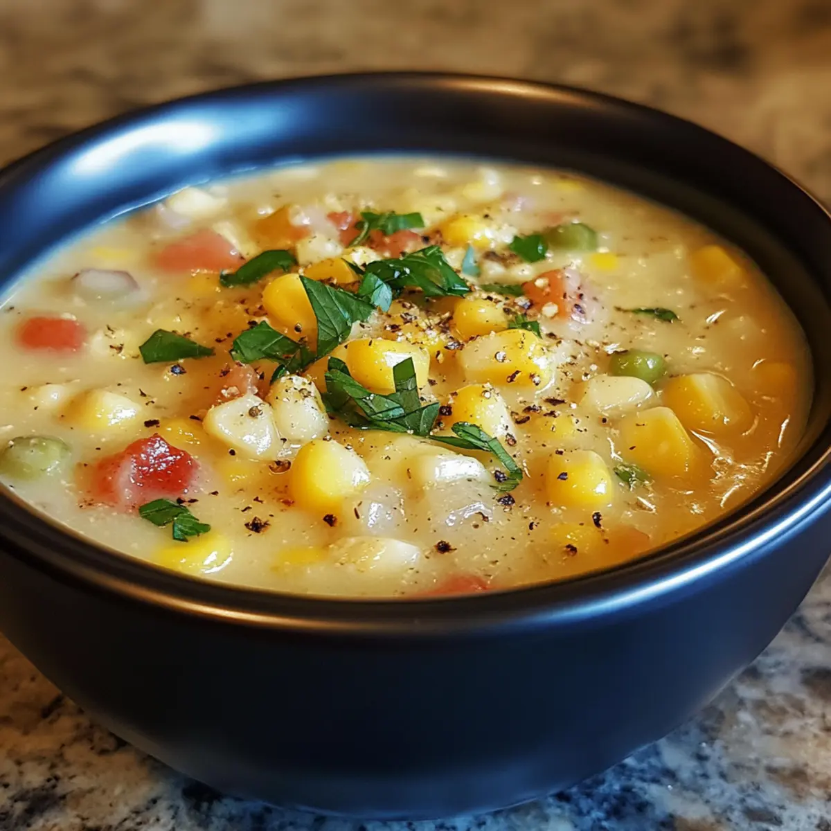 Easy Golden Corn Chowder (No Pork) Recipe for Cozy Comfort